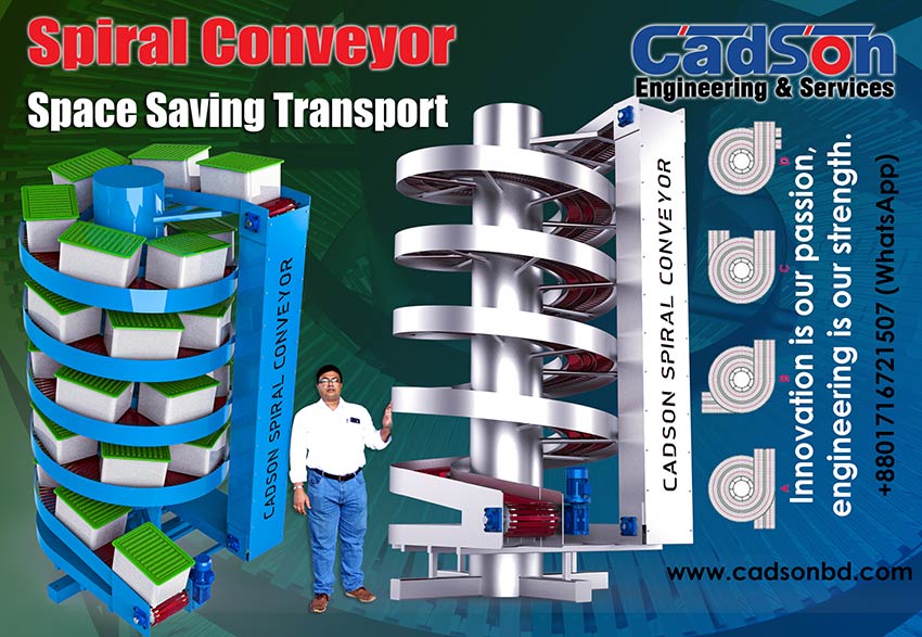 Spiral Conveyor - Cadson Engineering & Services